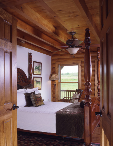 Carlisle Round Log Custom Home - Honest Abe Log Homes & Cabins