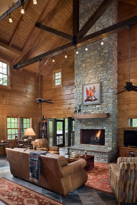 Foster Custom Log Home - Honest Abe Log Homes & Cabins