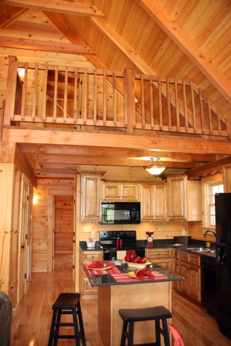 Modified Highlander Floor Plan Photos by Honest Abe Log Homes