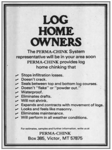 Perma-Chink and Honest Abe Grew Together - Honest Abe Log Homes & Cabins