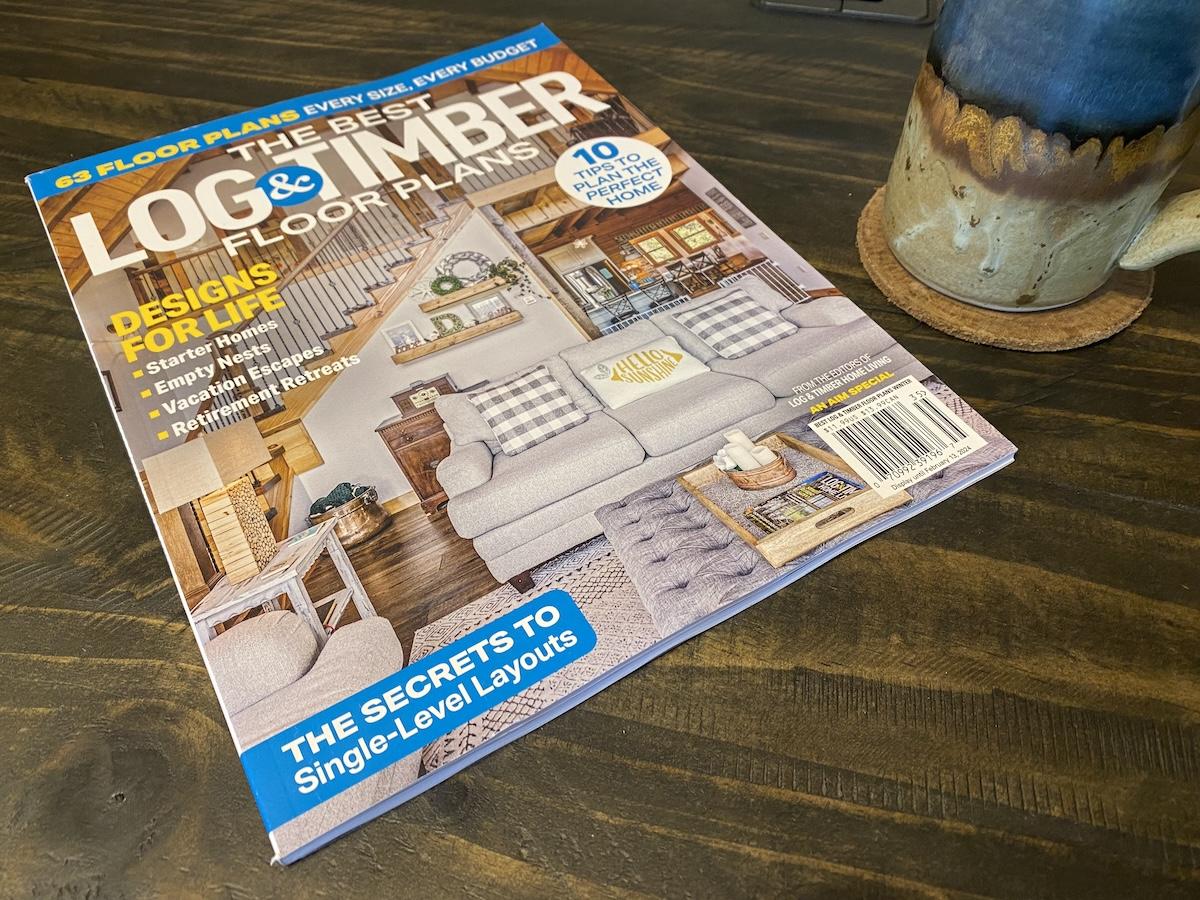 Haven on the Hill on Cover of New Log & Timber Floor Plans Magazine ...